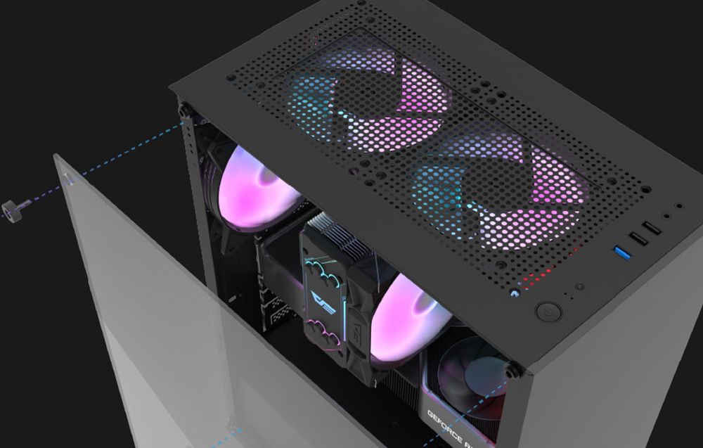 Darkflash DK100 Czarna - Obudowa - Morele.net