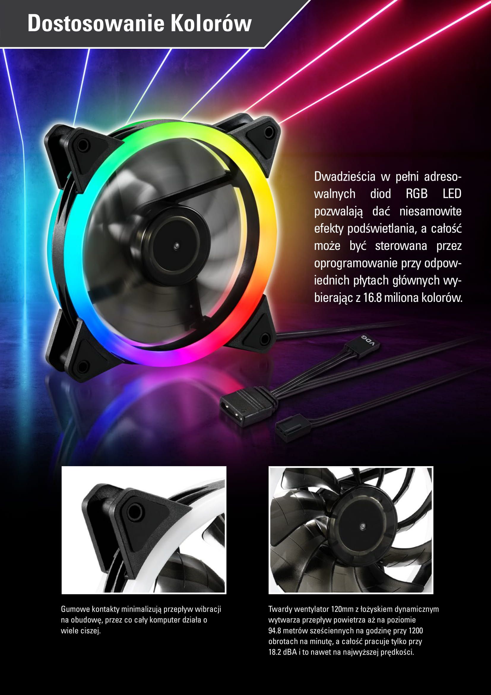 Sharkoon Blades RGB Fan - Wentylator - Morele.net