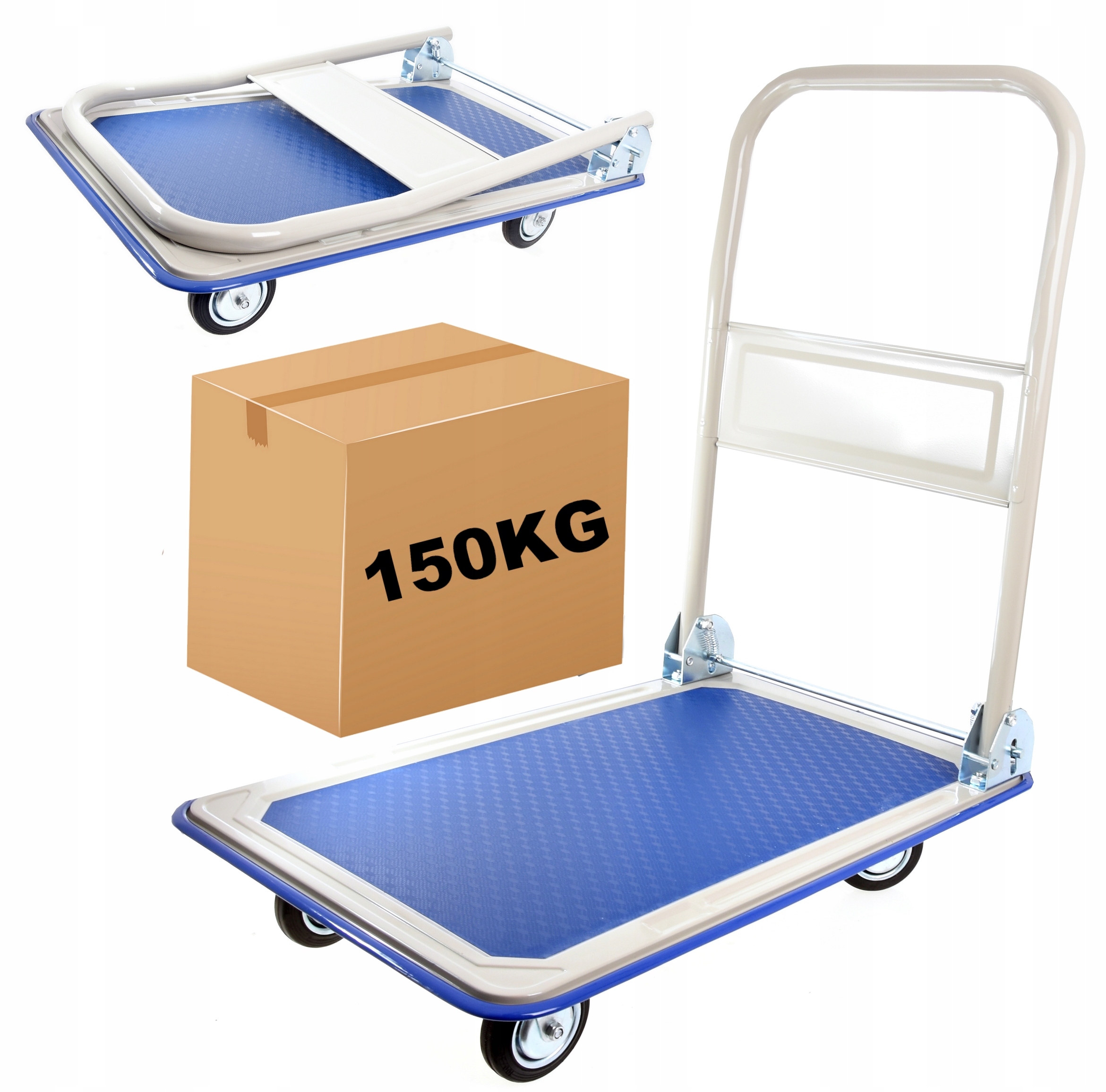 Condor Wózek magazynowy 4-kołowy 150KG CON-DTT-9985 - Morele.net