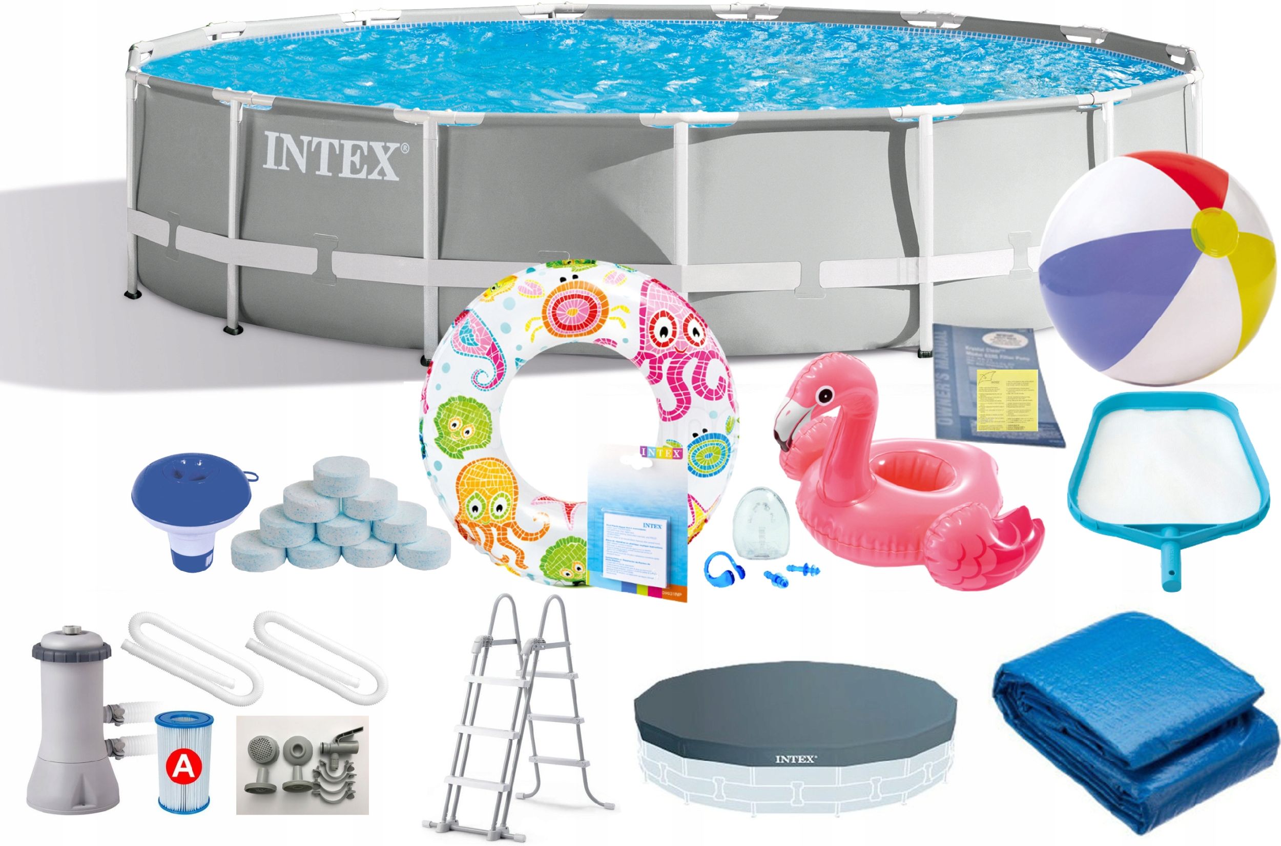 Intex Basen stelażowy 457x107cm pompa 17w1 (26724) - Morele.net