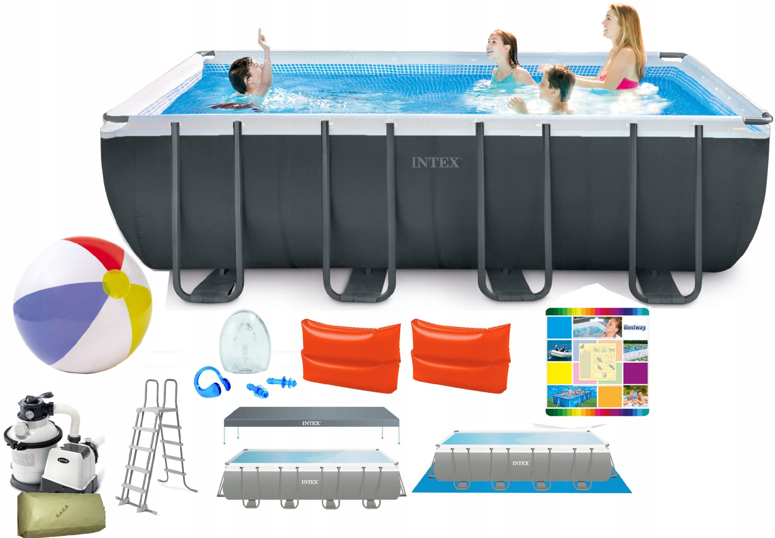 Intex Basen stelażowy Ultra XTR Frame 549x274cm 15w1 (26356) - Morele.net