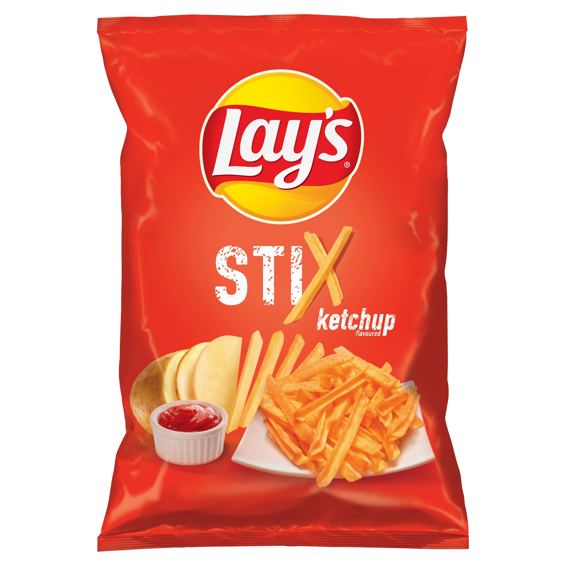 LAYs Lay's Stix Chipsy ziemniaczane o smaku ketchupowym 130 g - Morele.net