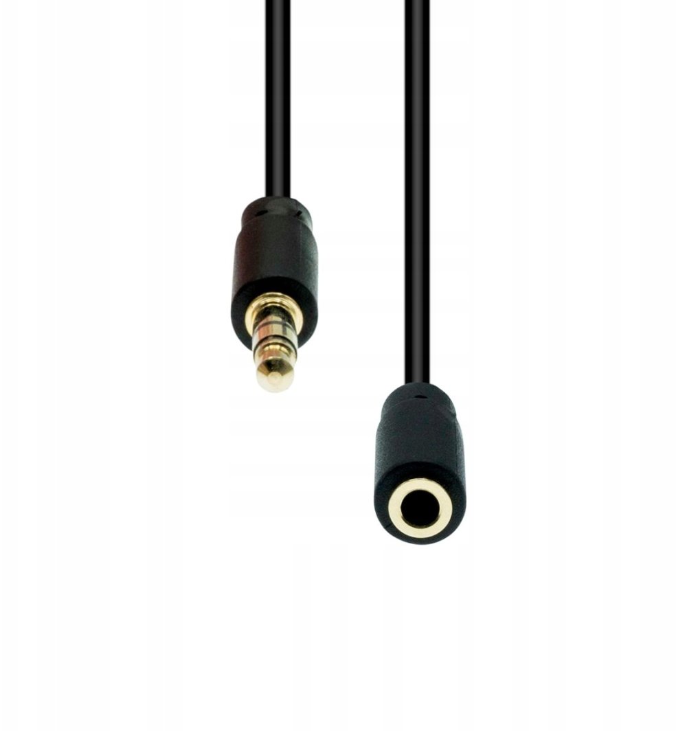 ProXtend Mini-Jack 4-Pin Slim Extension Cable Black 1.5M - Kabel ...