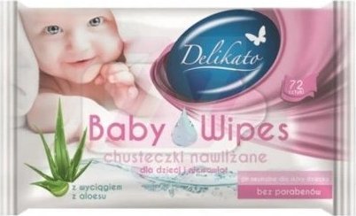 Delikato Delikato, Chusteczki nawilżane, 72 sztuki - Morele.net