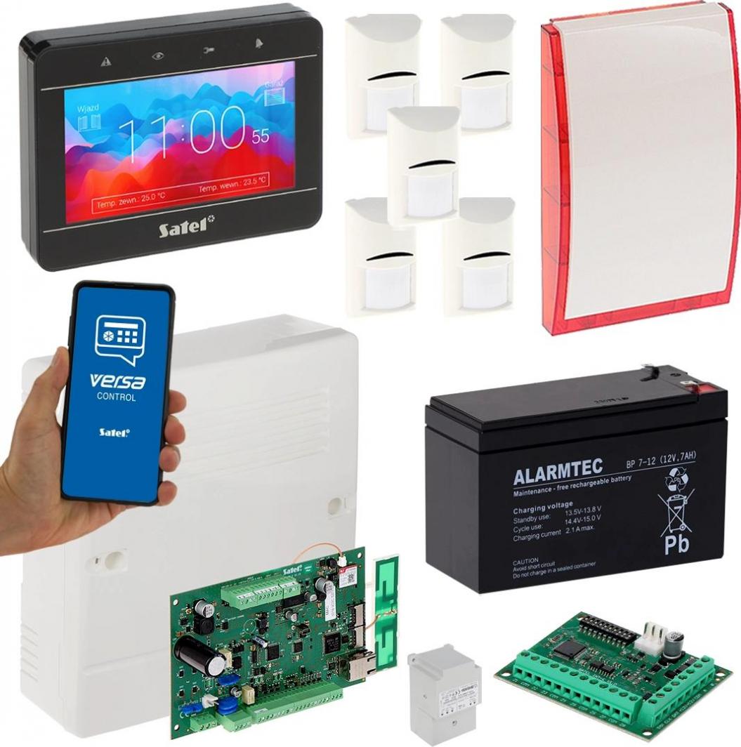 Satel Satel alarm przewodowy VERSA PLUS 5 czujników ruchu Bosch ...