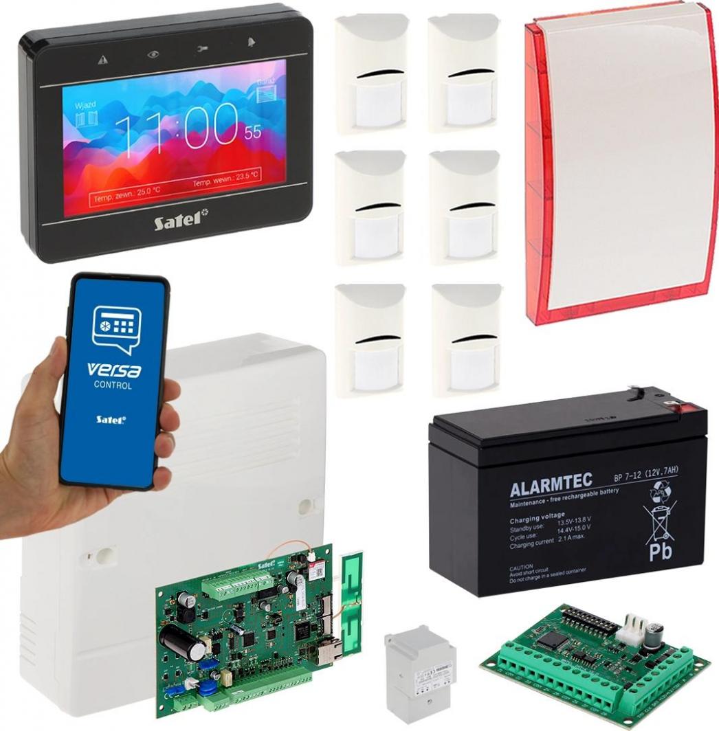 Satel Satel alarm przewodowy VERSA PLUS 6 czujników ruchu Bosch ...
