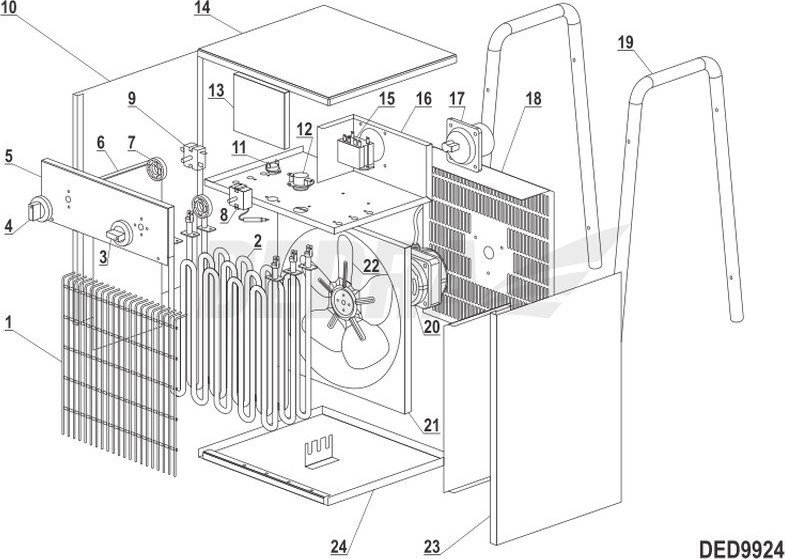 Dedra Termostat ZA40-550-12B 40C 15A 400V - Morele.net