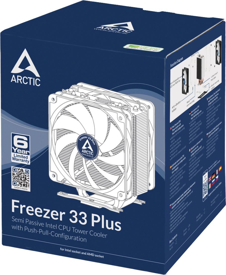Arctic Freezer 33 Plus (ACFRE00032A) - Chłodzenie CPU - Morele.net