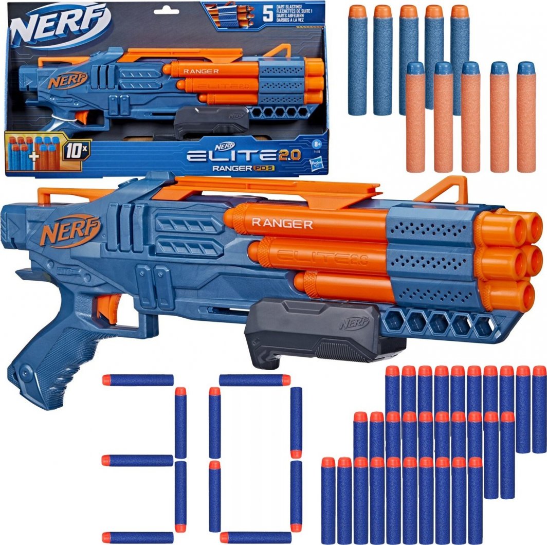 Hasbro WYRZUTNIA NERF ELITE 2.0 RANGER PD-5 F4186 + 30 strzałek ...