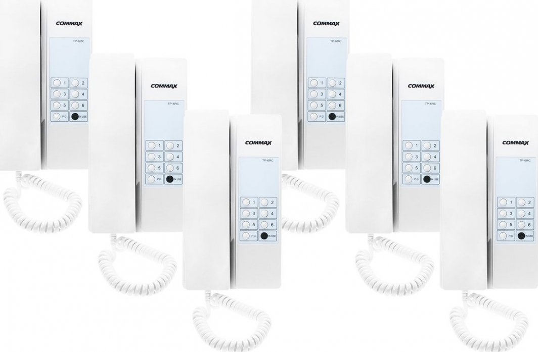 Commax Zestaw Interkom słuchawkowy Commax TP-6RC 6 słuchawkowy - Morele.net