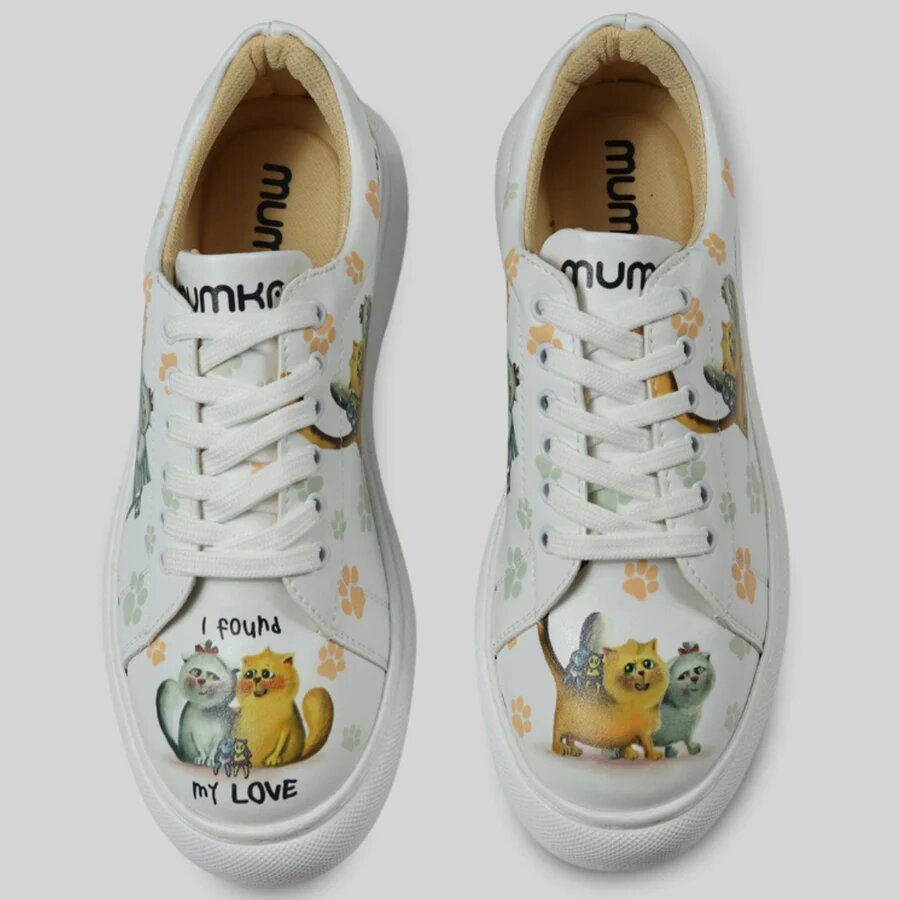 Mumka Shoes Sneakersy wegańskie na platformie Zakochane Koty Mumka-39 ...
