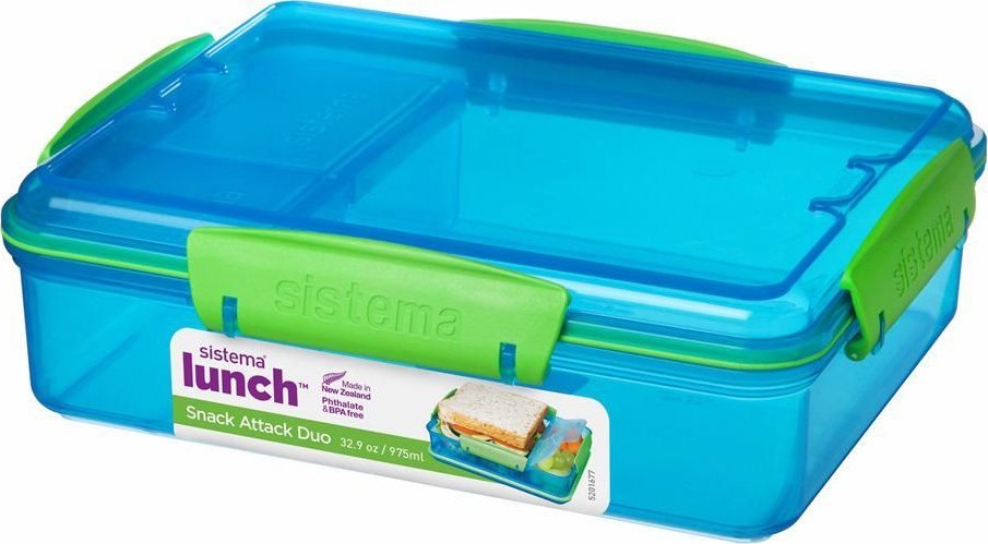 Sistema SISTEMA Pojemnik na zywnosc Snack Attack Duo 975ml (41482 ...