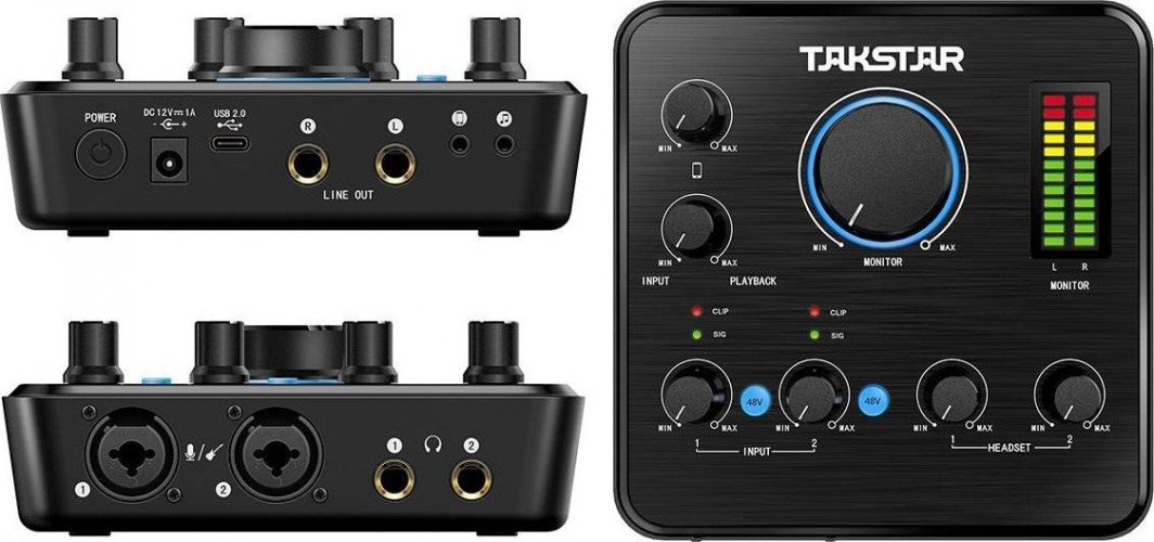 Takstar TAKSTAR MX630 Webcast Pro Sound Card interfejs audio - Morele.net