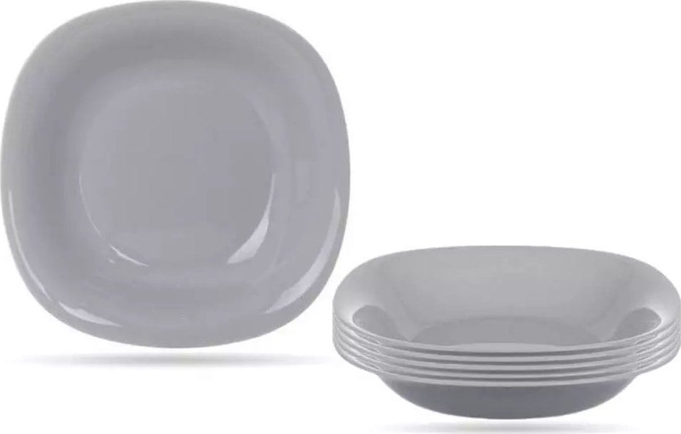 Luminarc Talerze do zupy głębokie Carine Luminarc 6 sztuk szare ...