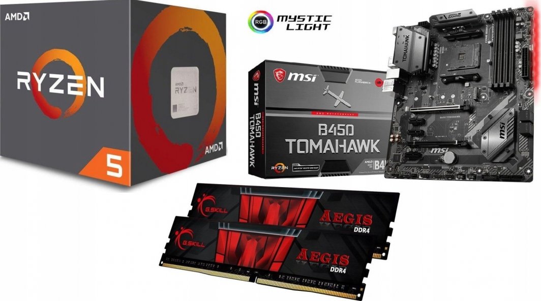 AMD AMD Ryzen 5 3600 + B450 TOMAHAWK MAX + G.Skill 16GB - Procesor - Morele.net