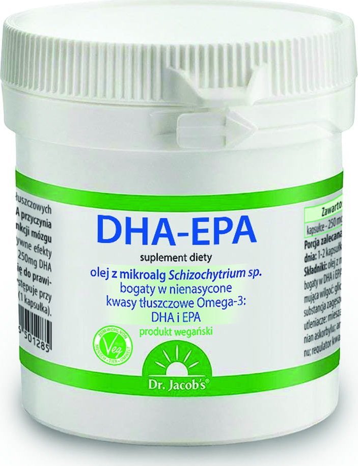 Dr. Jacobs Dr. Jacob's DHA EPA 60 kapsułek z alg - WYSYŁAMY W 24H! - Morele.net