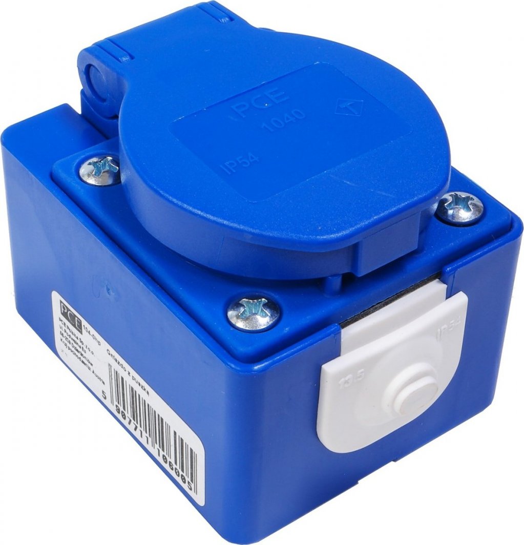 PCE Gniazdo tablicowe 16A 2P+Z 230 IP54 104-0hp PCE - Morele.net