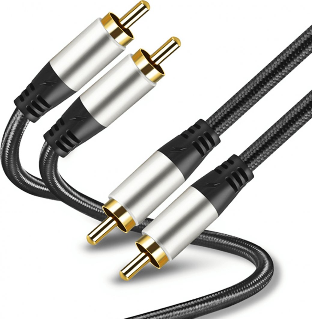 Reagle RCA (Cinch) x2 - RCA (Cinch) x2 2m srebrny (RARC200L) - Kabel ...