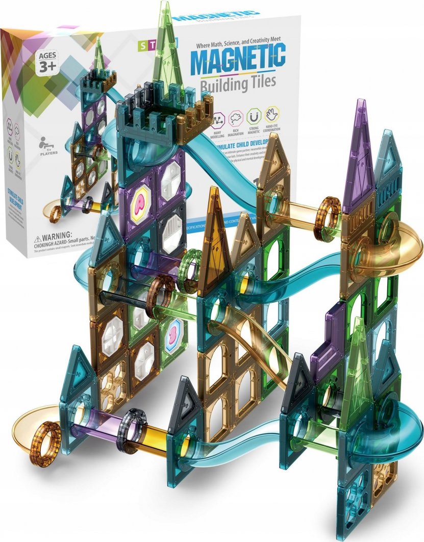 AIG Klocki Magnetyczne Kontrukcyjne Panele Tor 100 El - Morele.net