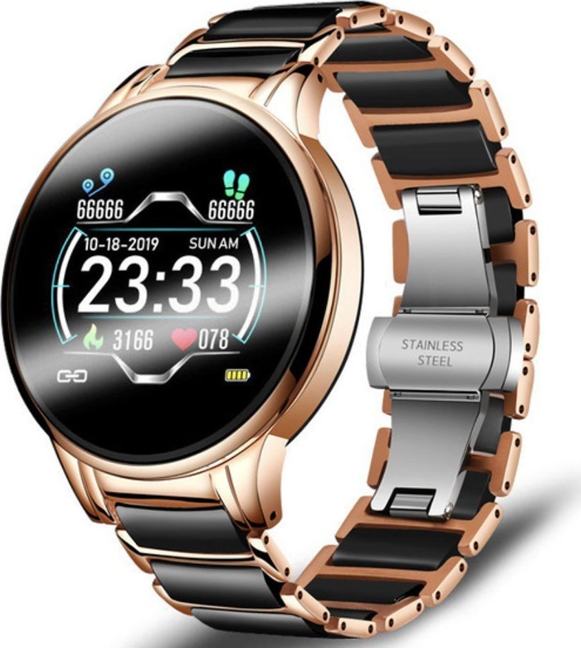 Roneberg Elegancki smartwatch damski z bransoletą Roneberg RLA : KOLOR ...