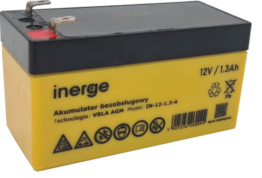 Inerge Akumulator AGM 12V 1.3Ah INERGE - UPS - Morele.net