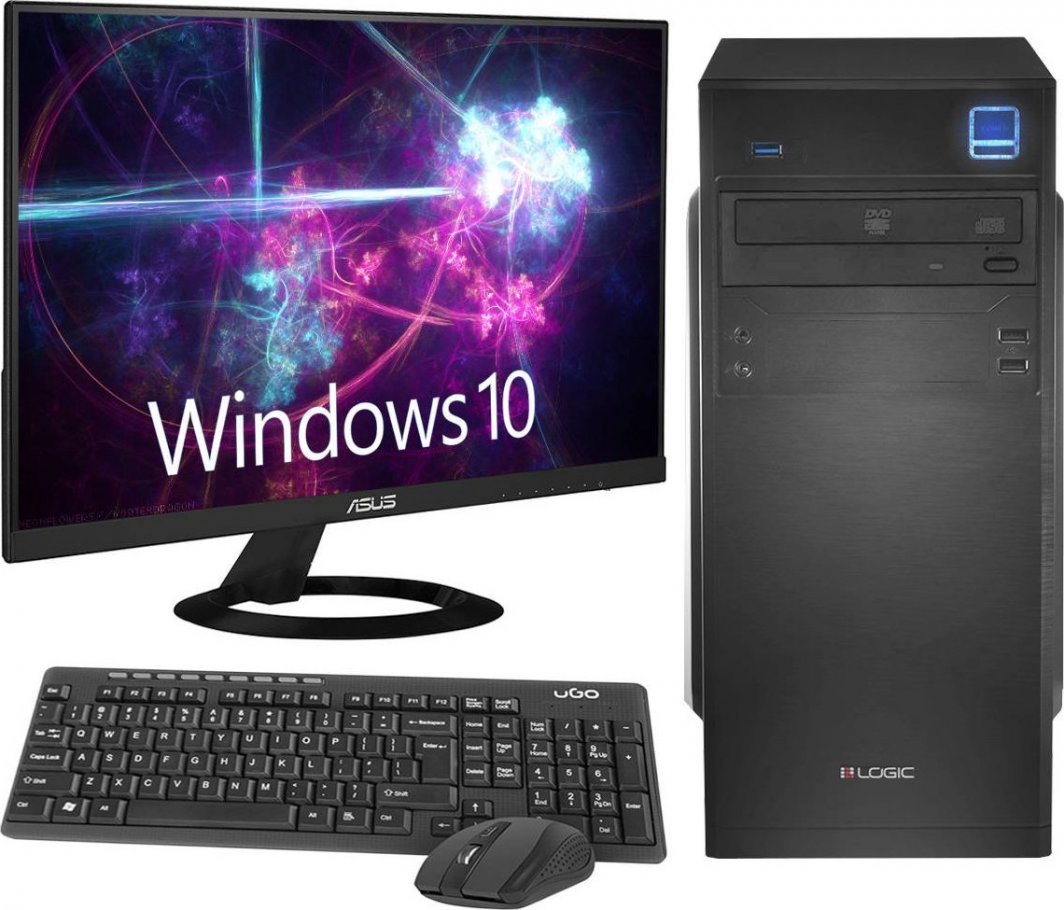 GER-POL ZESTAW PC M4 G2030/GT730/P16/S512 WINDOWS 10 PRO PL + MONITOR ...