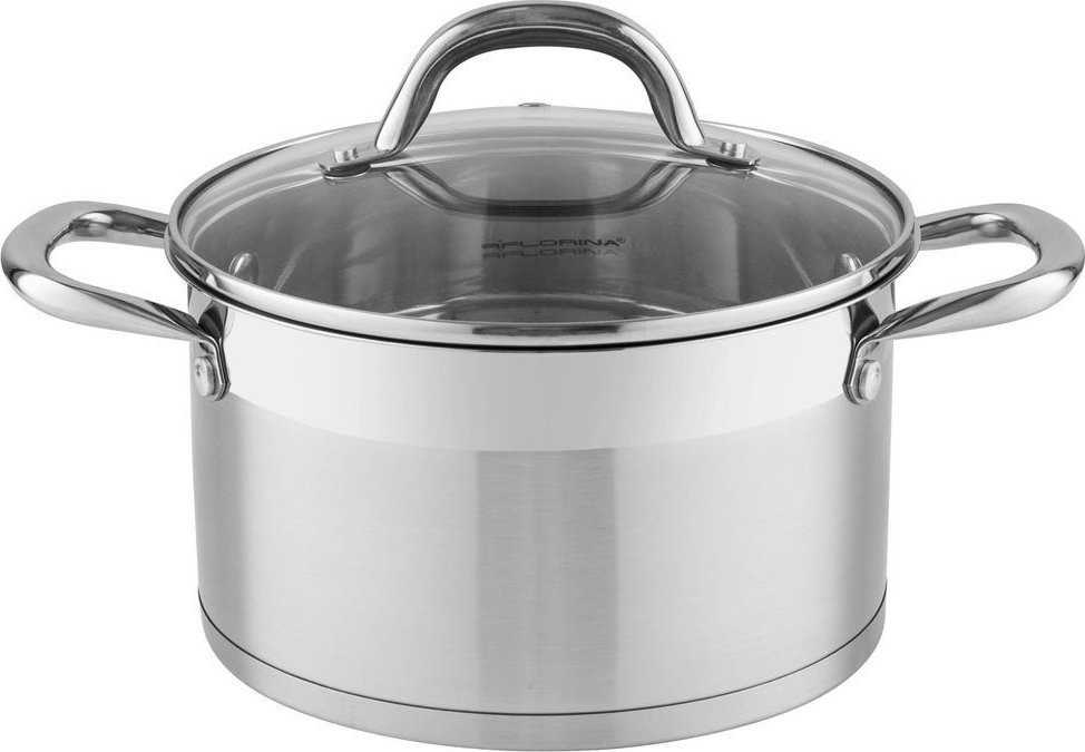 Florina Garnki ze stali nierdzewnej z pokrywkami Florina Barrel 8 ...