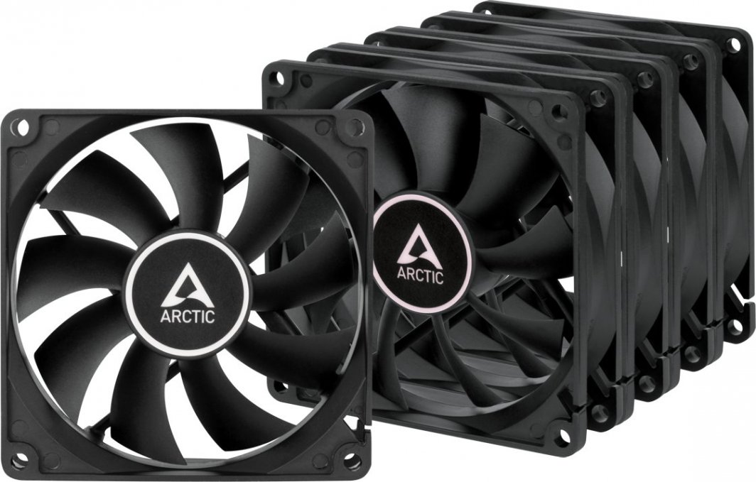 Arctic ARCTIC F9 Obudowa komputera Wentylator 9,2 cm Czarny 5 szt ...