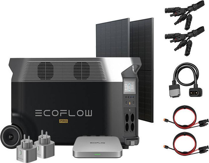 EcoFlow Stacja zasilania Delta Pro + PowerStream + 2*400W SP + kable ...