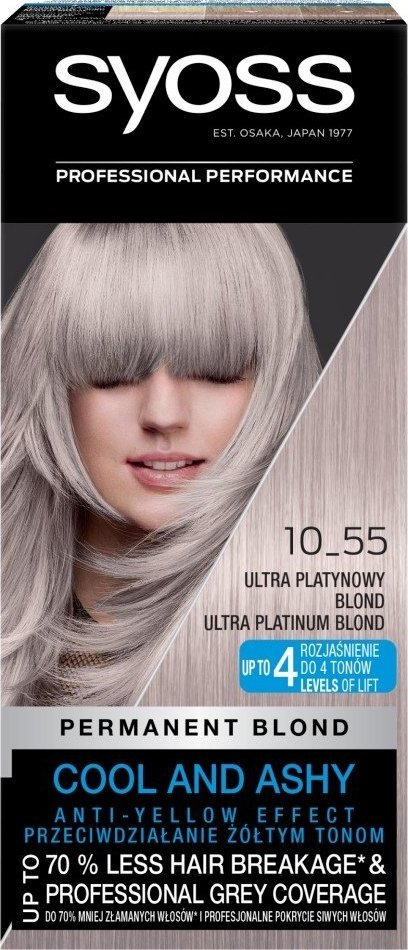 Schwarzkopf Schwarzkopf Syoss Farba do włosów nr 10_55 Ultra Platynowy ...