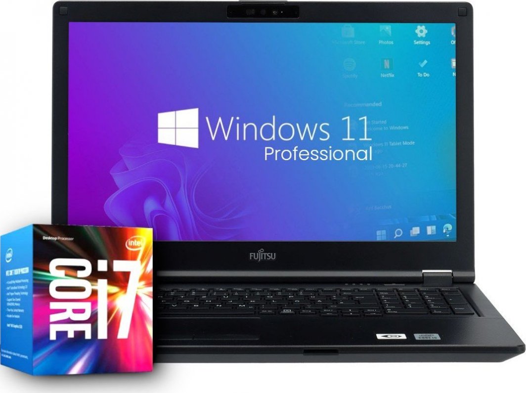 Fujitsu Lifebook E558 i7-8650U 16GB 512GB SSD 1920x1080 IPS Windows 11 ...