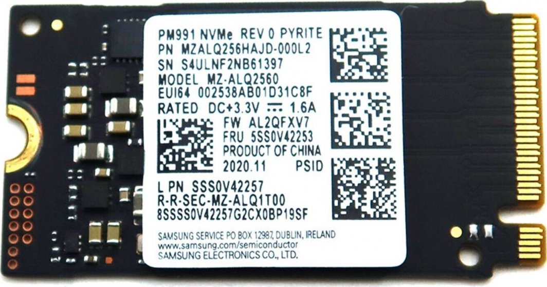 Samsung PM991 256GB M.2 2242 PCI-E x4 Gen3 NVMe (2_635949) - Dysk SSD ...