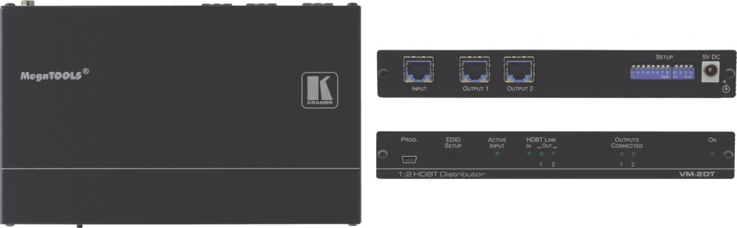 Kramer Extender HDBaseT Kramer VM-2DT - System przekazu sygnału AV ...
