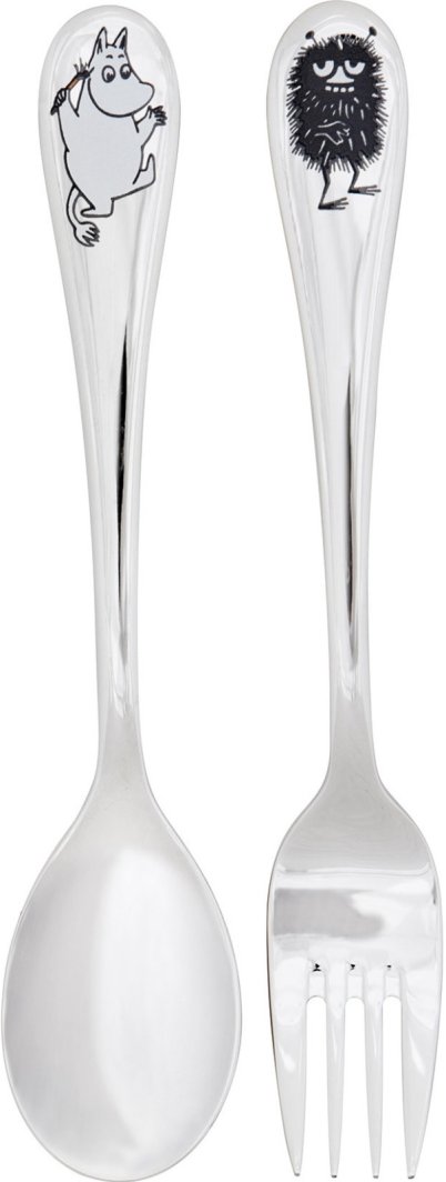 Iittala Moomin's first cutlery set, Moomintroll and Stinky - Morele.net