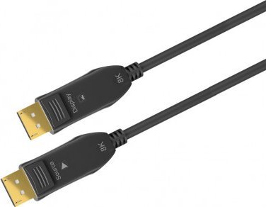 Goobay Kabel łączący światłowodowy DisplayPort 1.4 Hybrid, - Długość ...