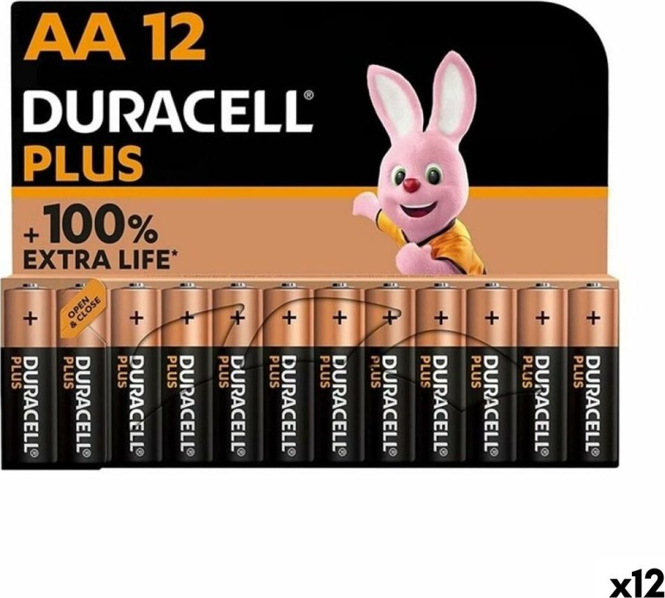 Duracell Baterie Alkaliczne DURACELL Plus 1,5 V LR06 (12 Sztuk ...