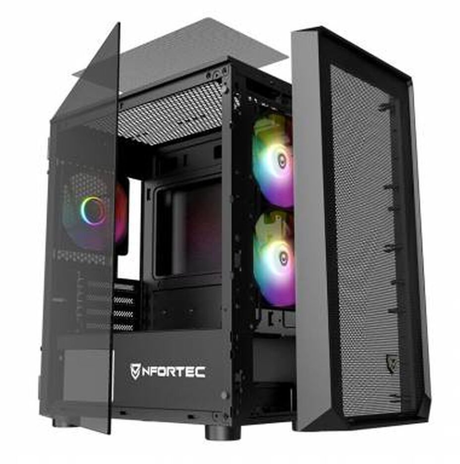 Nfortec Obudowa ATX DYS Czarny - Obudowa - Morele.net