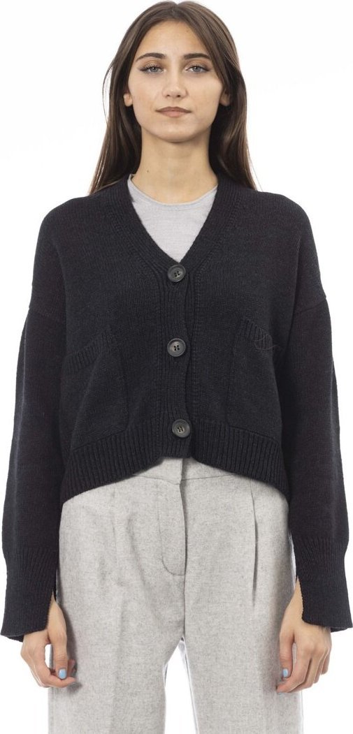 Alpha Studio Swetry marki Alpha Studio model AD8631EE kolor Czarny. Odzież damska. Sezon: 48 ...