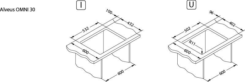 Alveus OMNI 30 G11 biały (45x55) 1 kom. z syfonem sat. - Zlewozmywak - Morele.net