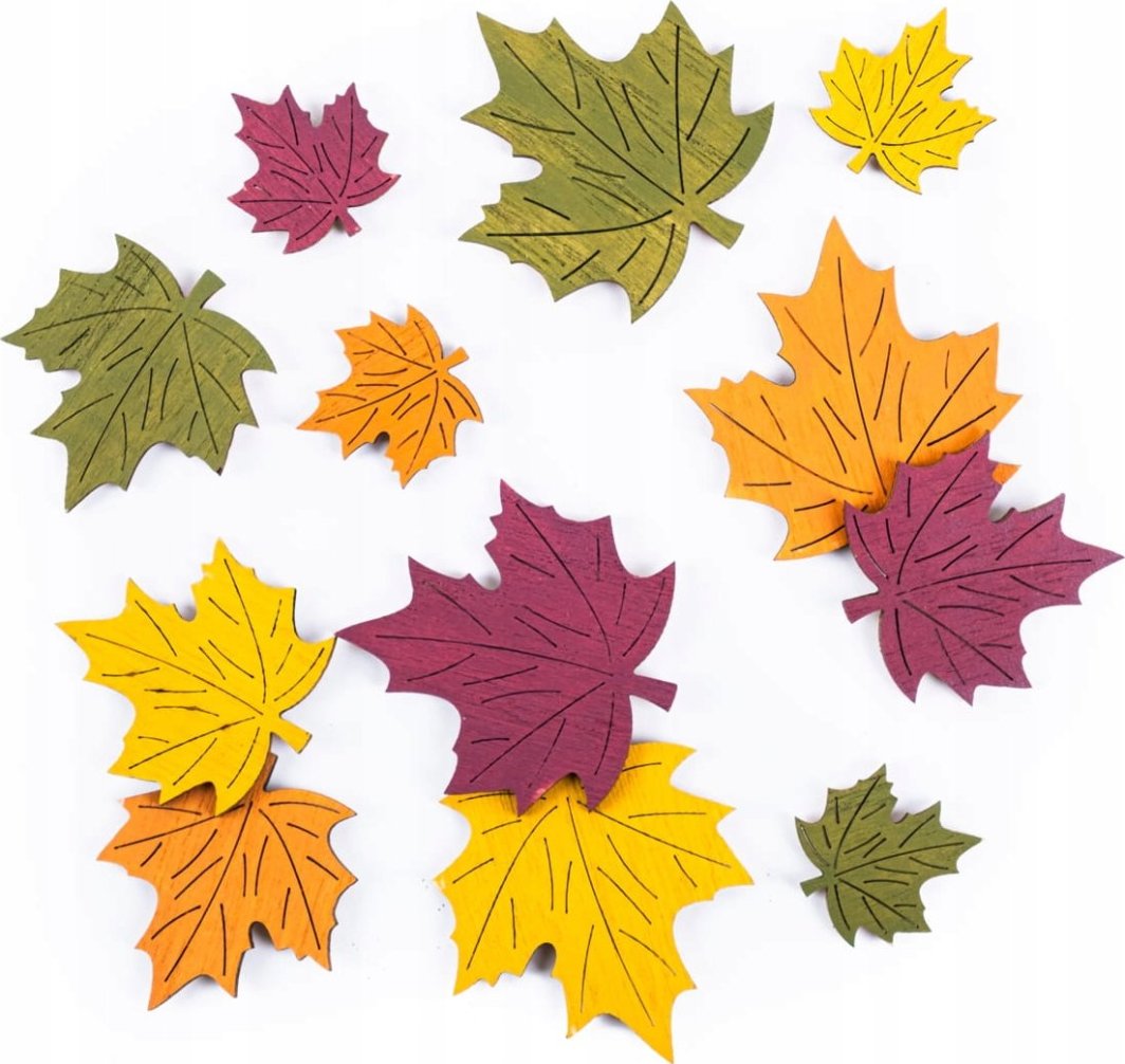 Titanum Drewniane li¶cie klonu 4 kolory 12szt - Morele.net