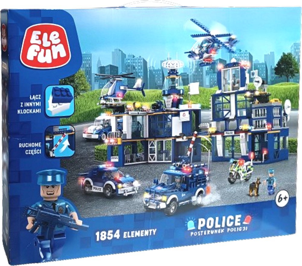 Elefun Klocki Elefun Police - Posterunek policji 8808 - Morele.net