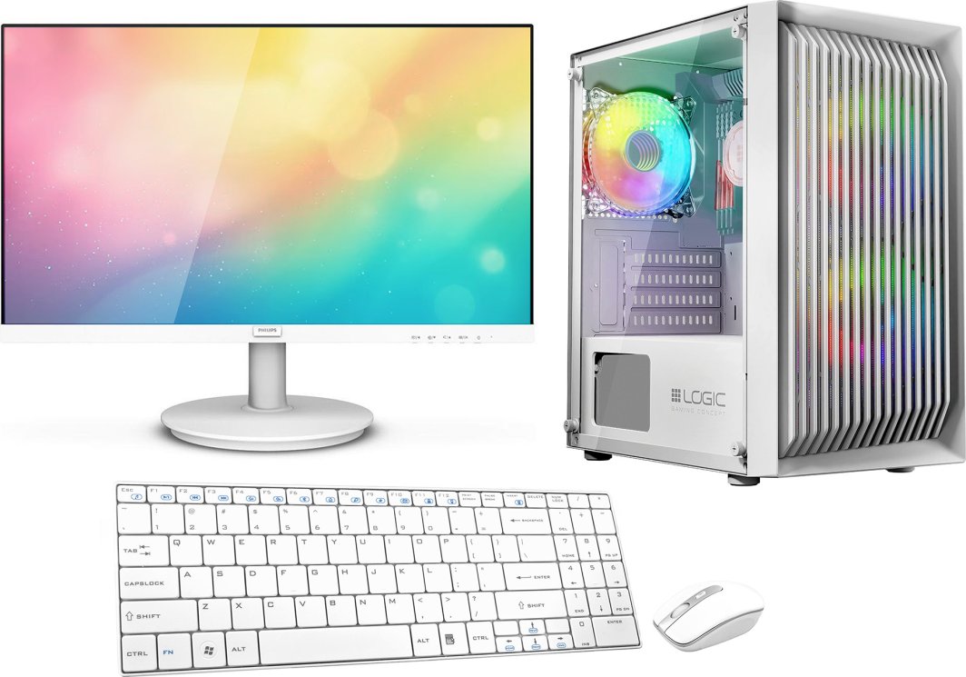 Vist Zestaw WHITE Gaming RYZEN 7 5700G 16GB RX VEGA8 SSD 512GB M.2 WIFI ...