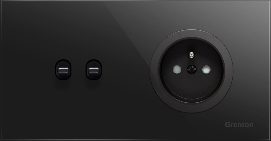 Grenton Gniadko typ F SOCKET+SWITCH czarny Grenton - Morele.net