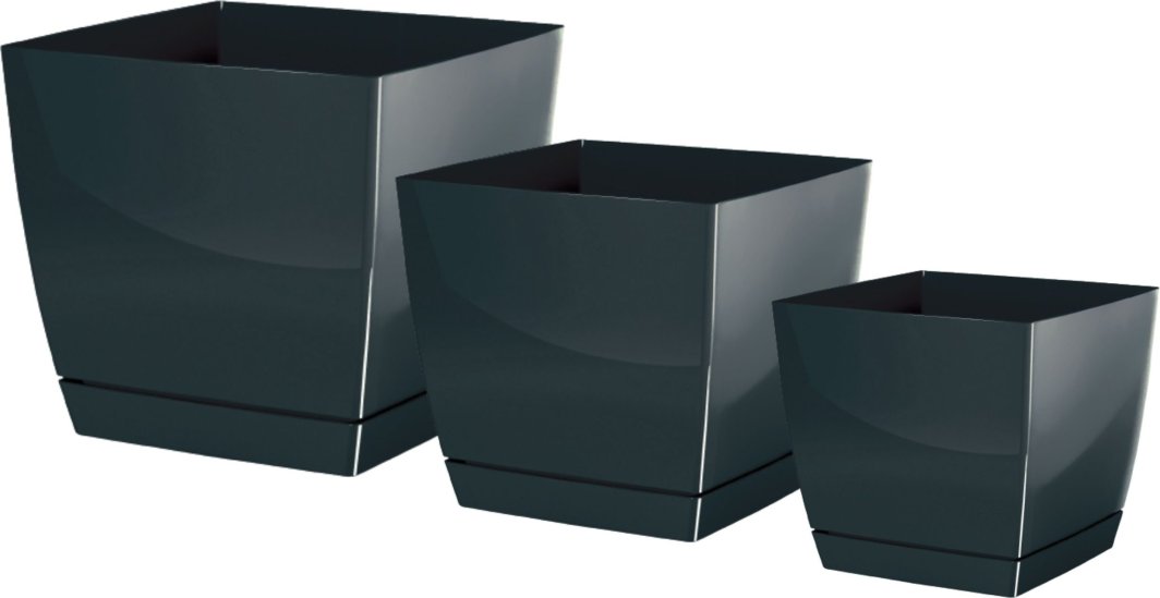 Dikel 3x Doniczka COUBI DUKP Kwietnik + podstawka - Morele.net