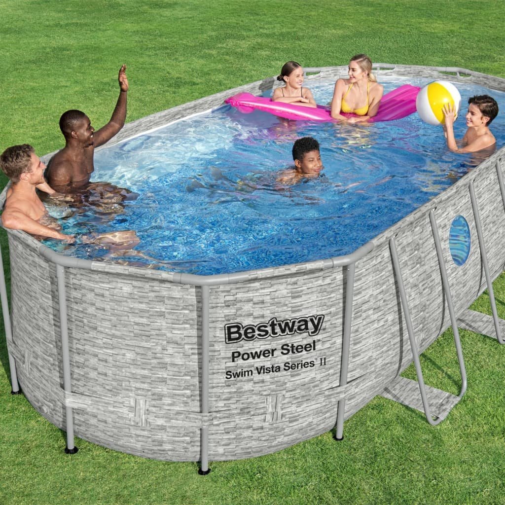 Bestway Basen Power Steel Swim Vista Series, 549x274x122 cm - Morele.net