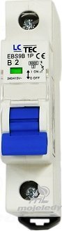 LCTec Wyłącznik nadprądowy B 2A 1P EBS LC-Tec - Morele.net