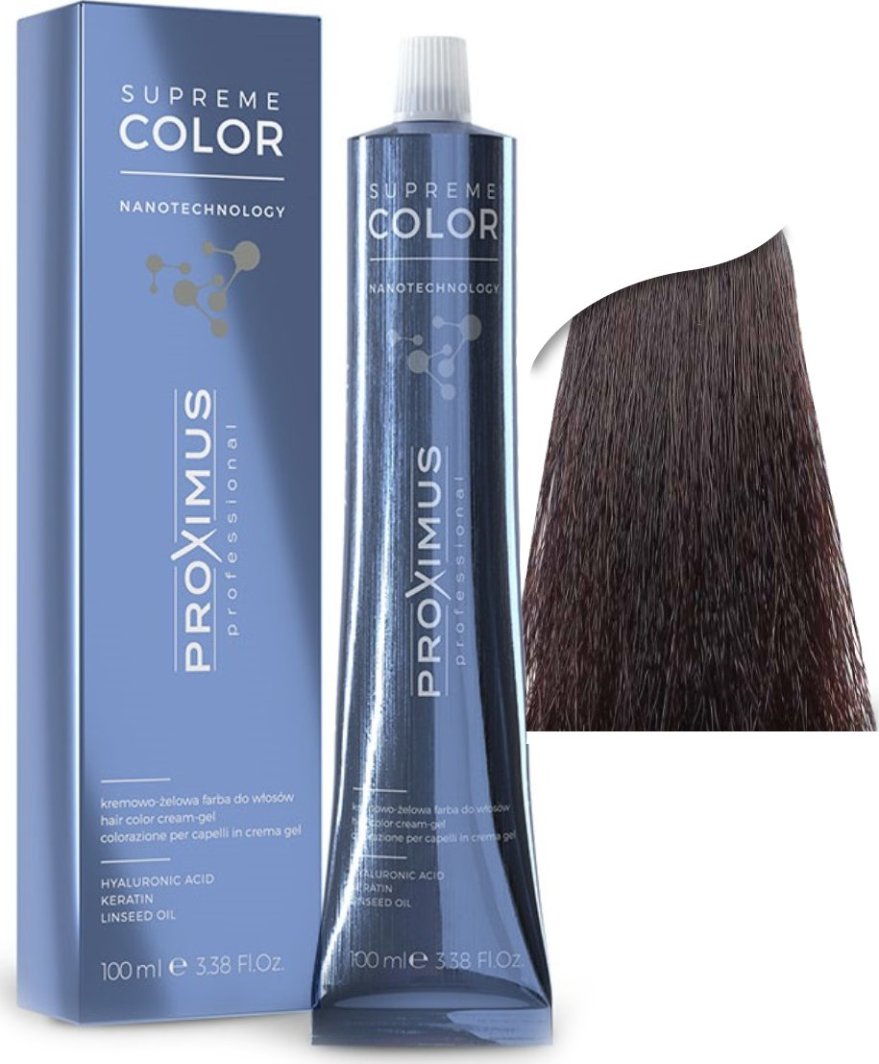 Proximus PROXIMUS Farba do włosów SUPREME COLOR NANOTECHNOLOGY - 4,7 ...