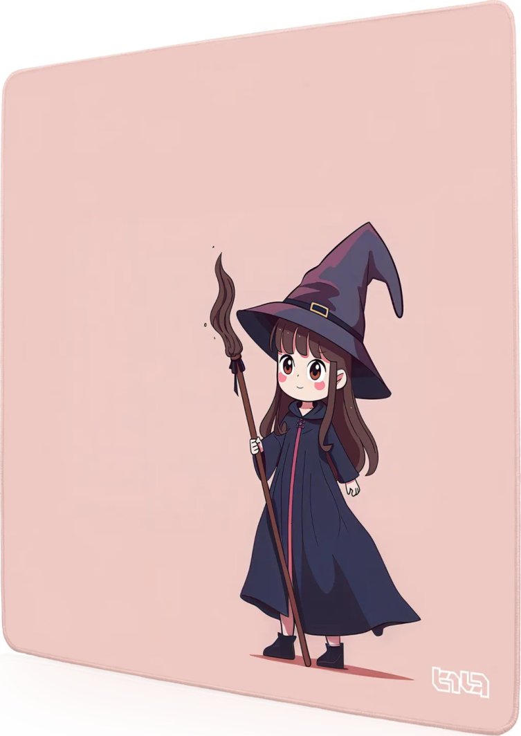 Tilt PODKŁADKA GAMINGOWA Chibi Czarodziejka 50x50 Na biurko ...
