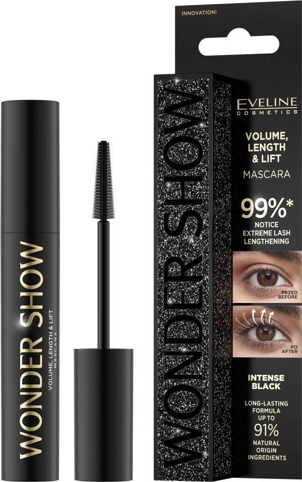 Eveline Wonder Show pogrubiająco-wydłużająco-liftingujący tusz do rzęs ...