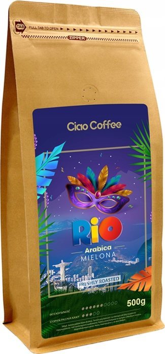 Ciao KAWA CIAO COFFEE RIO MIELONA ŚWIEŻA ARABICA 500G - Kawa mielona ...